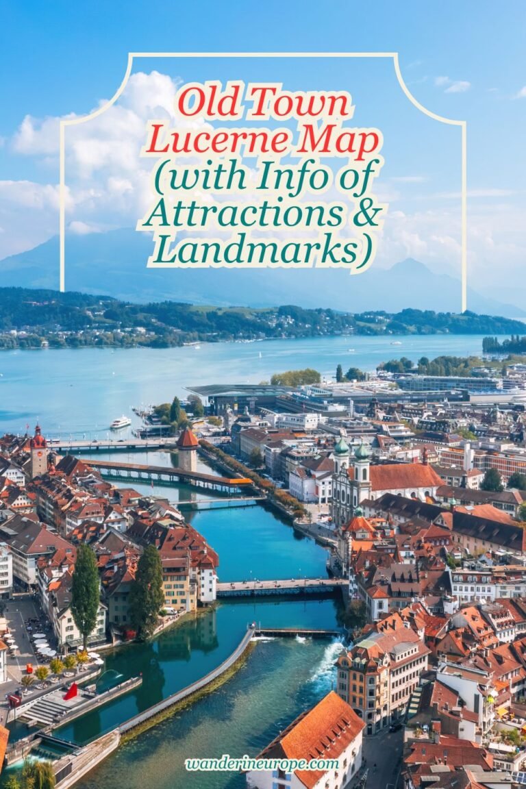 Old Town Lucerne Map (with Info of Attractions & Landmarks)