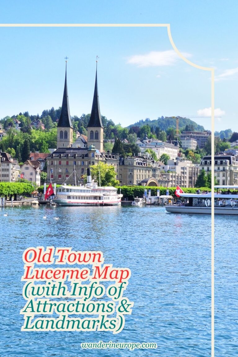 Old Town Lucerne Map (with Info of Attractions & Landmarks)